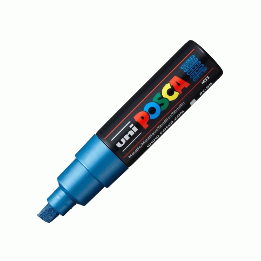 Posca marker pc-8M debljine 8 mm Plavi Metallic