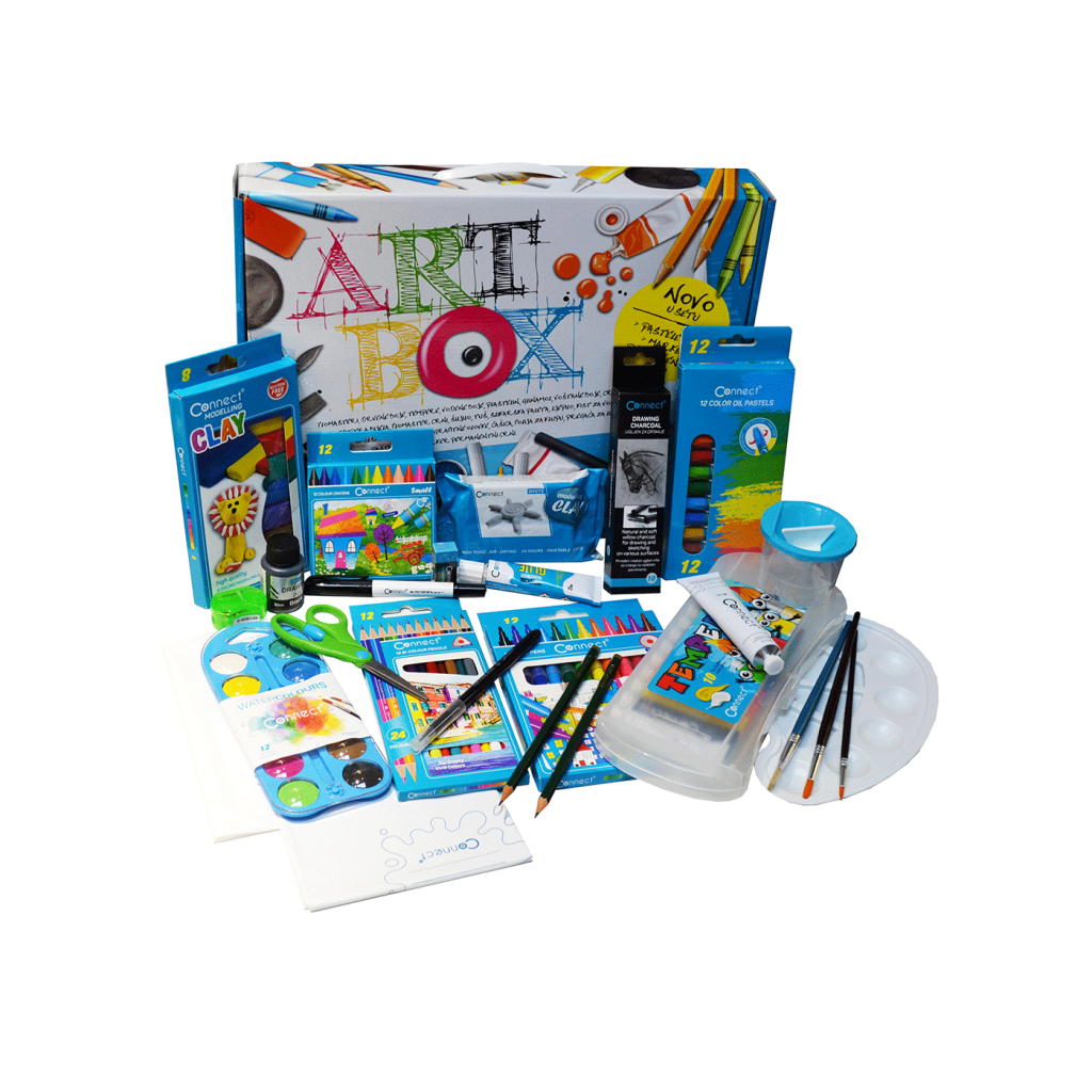 Kutija s priborom za likovni Art Box Connect